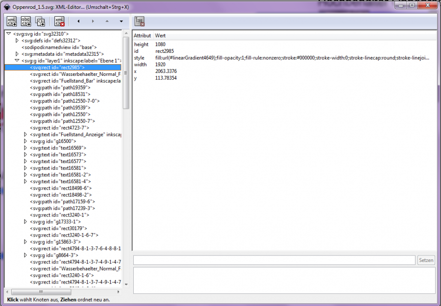 Arbeiten mit dem XML-Manager